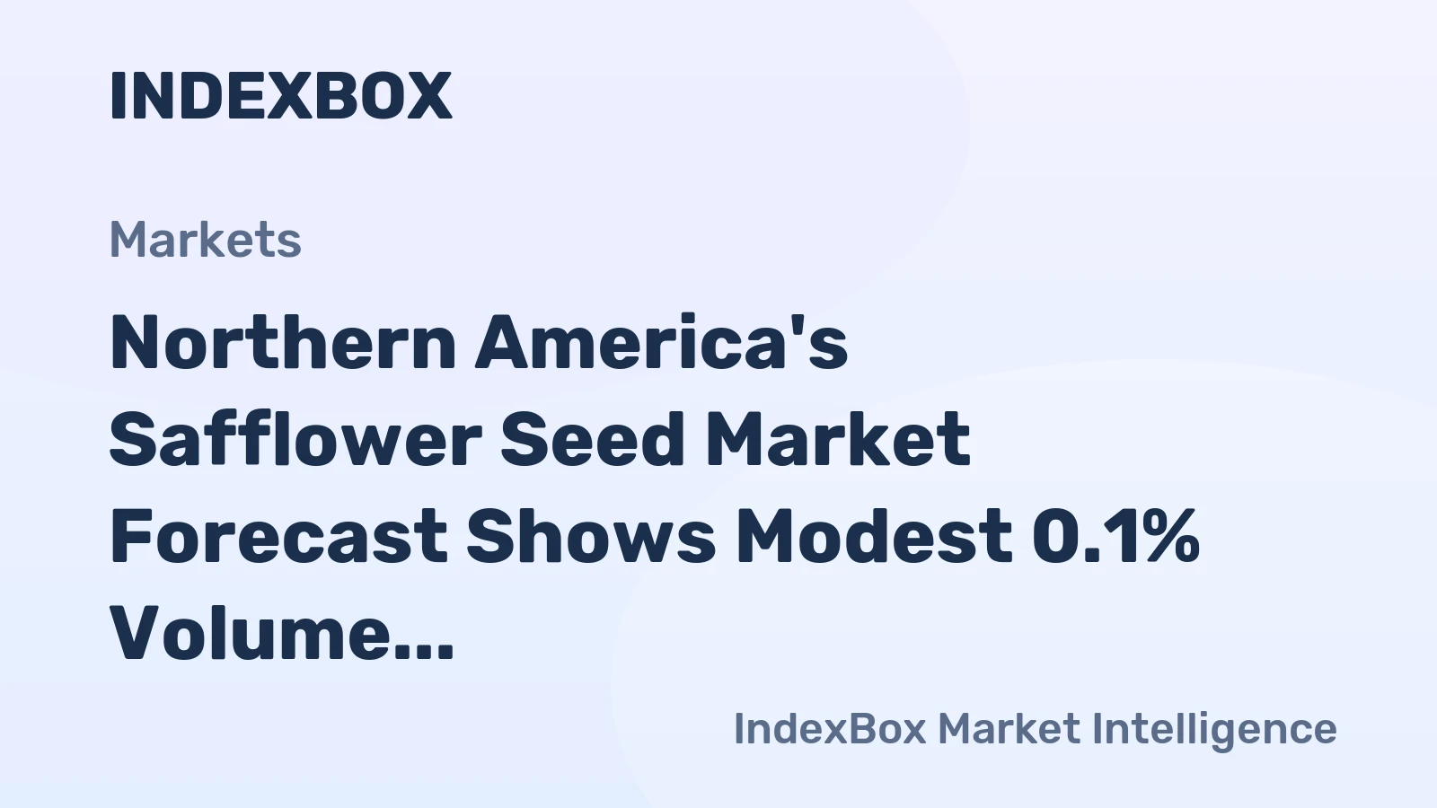 Northern America's Safflower Seed Market Forecast Shows Modest 0.1% Volume Growth Through 2035