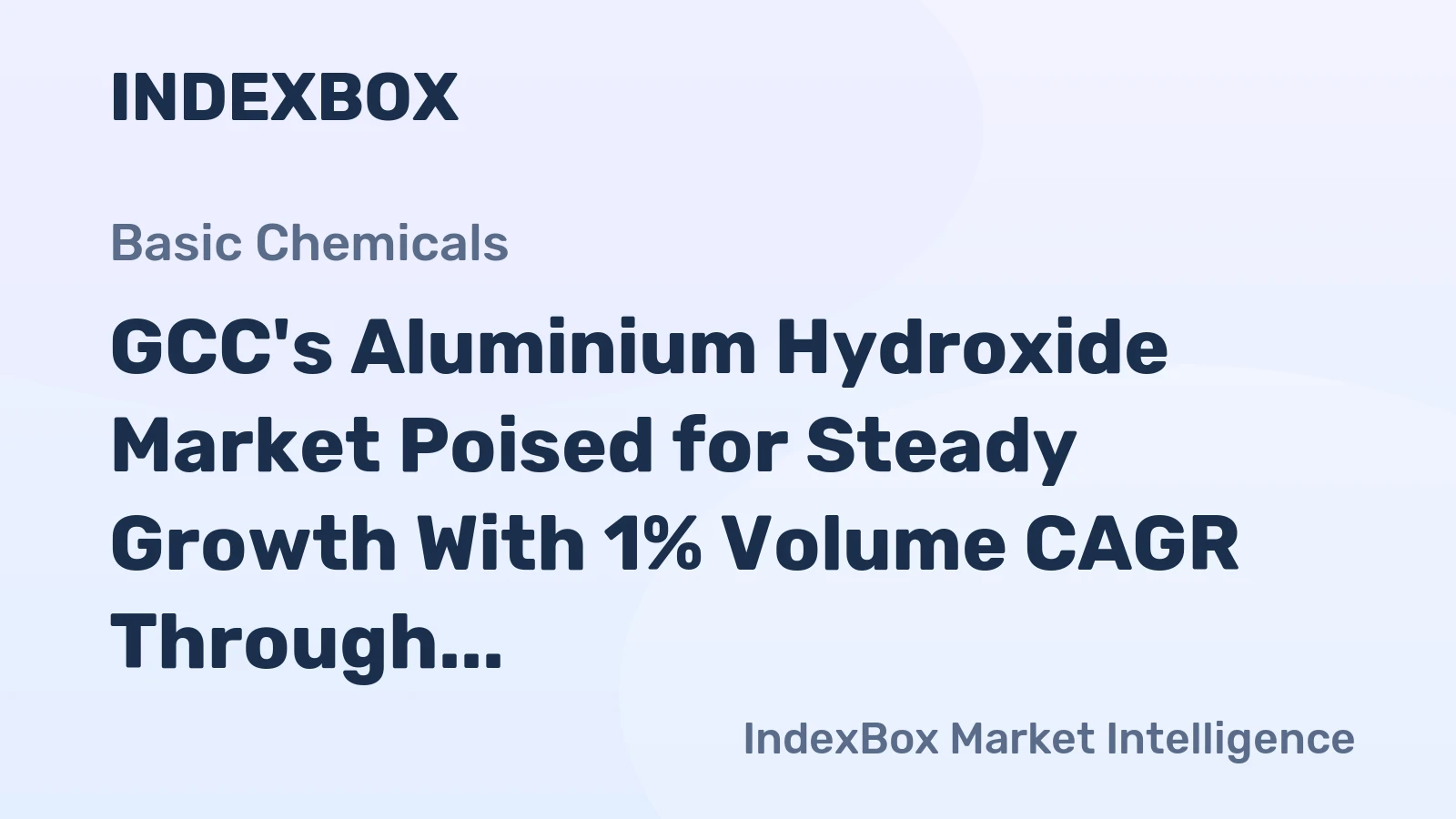 GCC's Aluminium Hydroxide Market Poised for Steady Growth With 1% Volume CAGR Through 2035