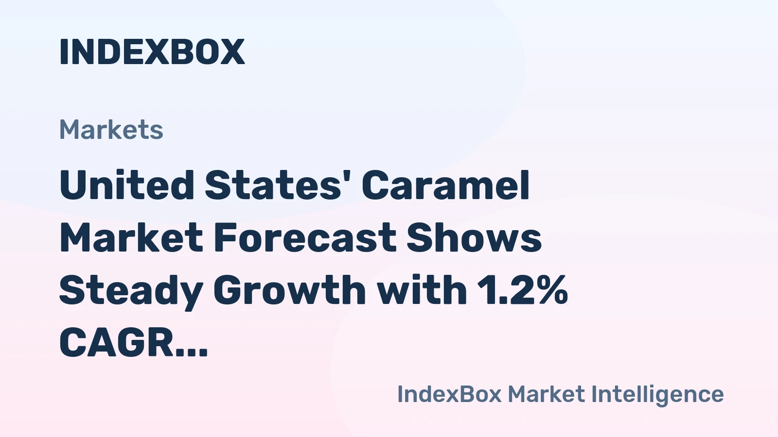 United States' Caramel Market Forecast Shows Steady Growth with 1.2% CAGR in Value