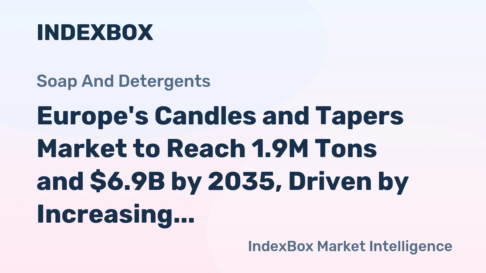 Europe's Candles and Tapers Market to Reach 1.9M Tons and $6.9B by 2035, Driven by Increasing Demand