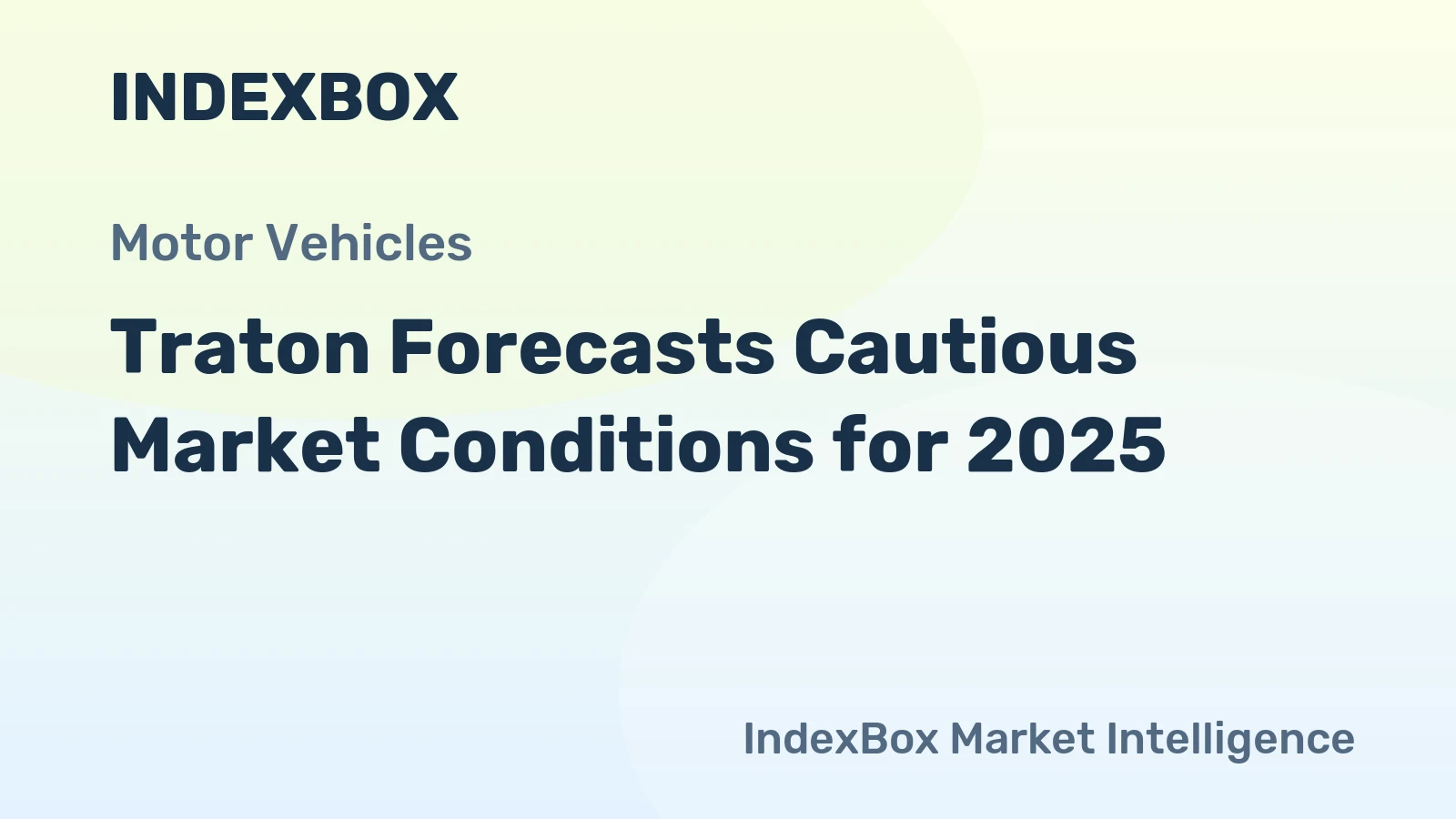 Traton Forecasts Cautious Market Conditions for 2025
