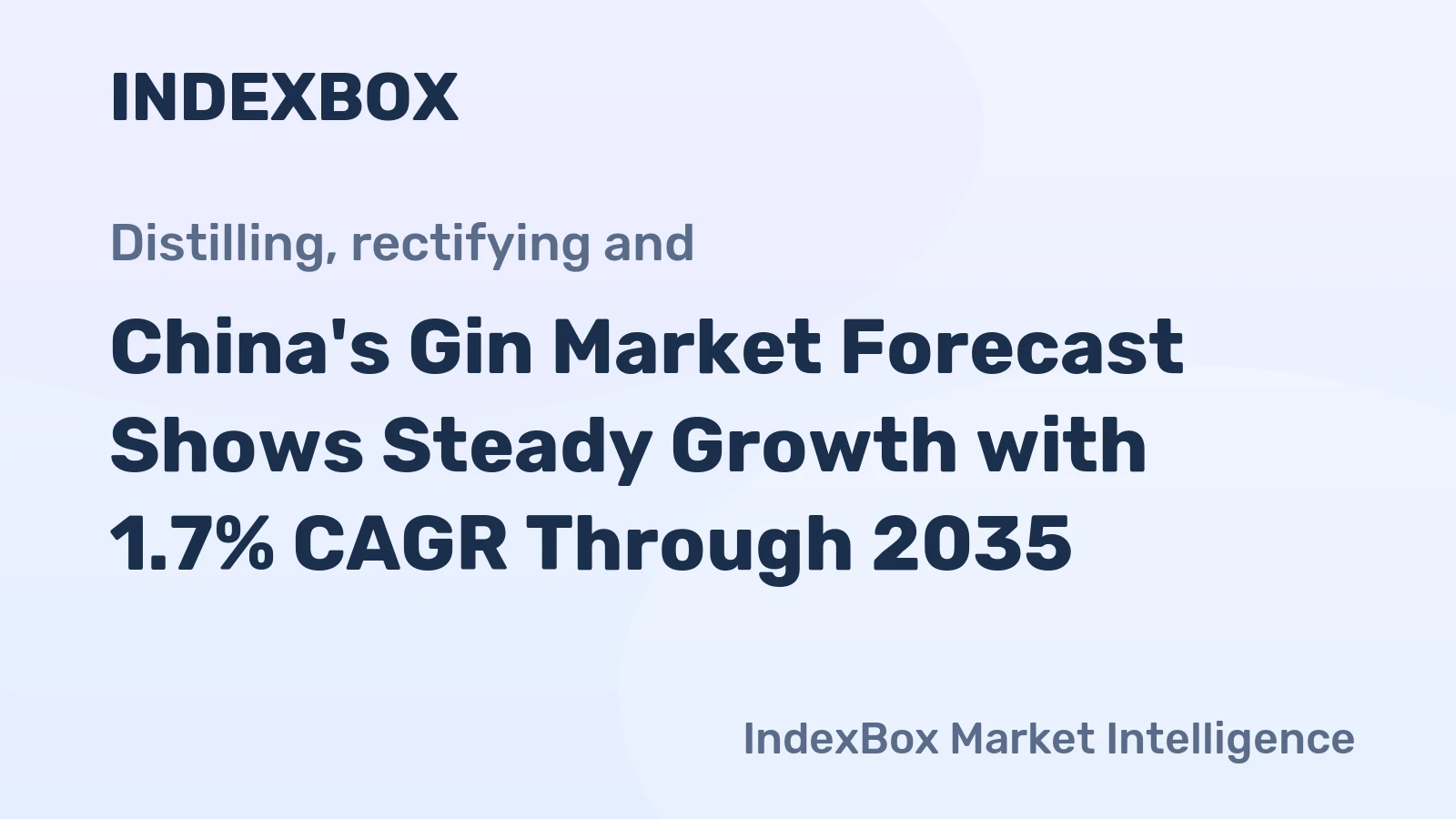 China's Gin Market Forecast Shows Steady Growth with 1.7% CAGR Through 2035