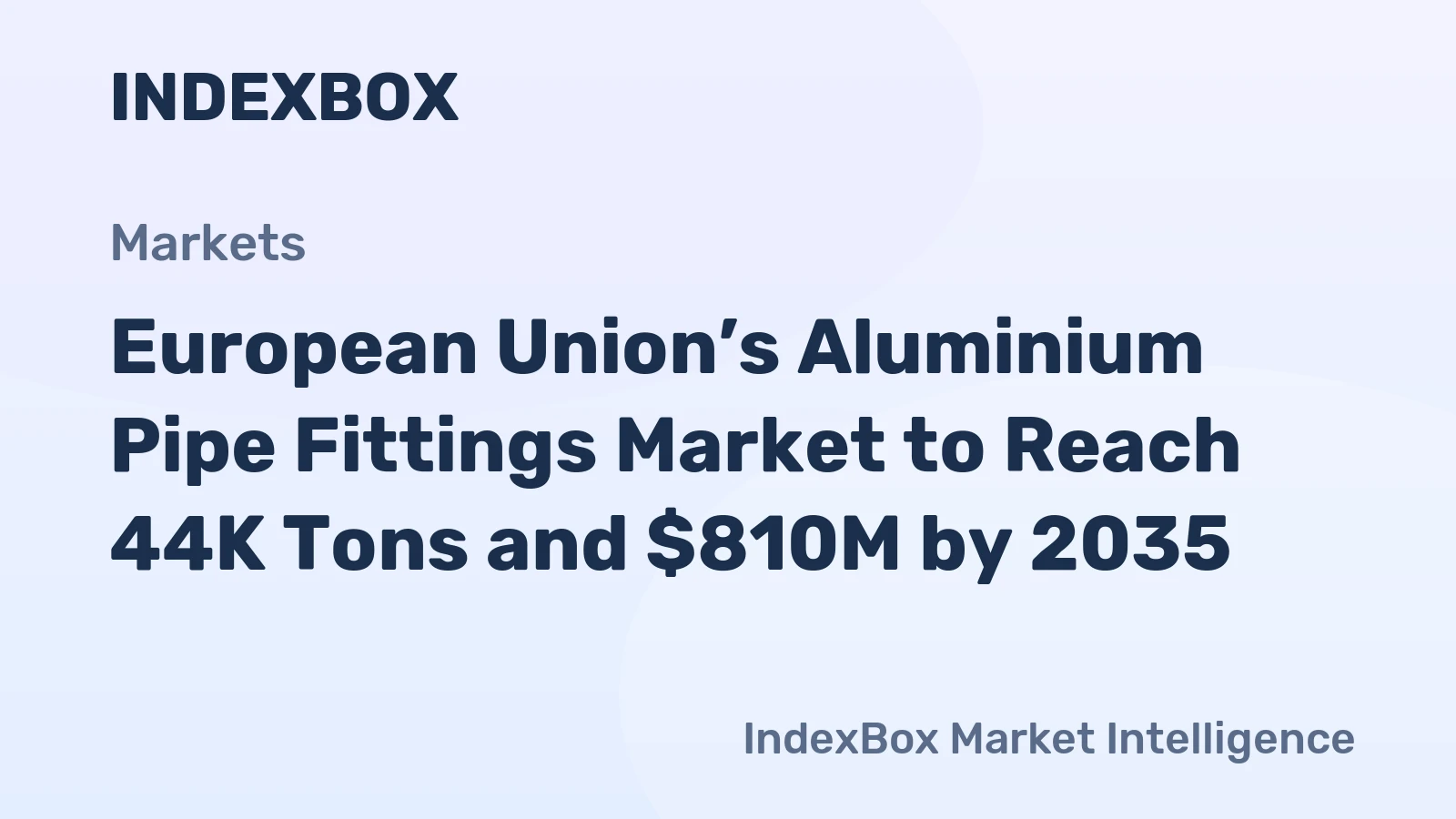 European Union’s Aluminium Pipe Fittings Market to Reach 44K Tons and $810M by 2035