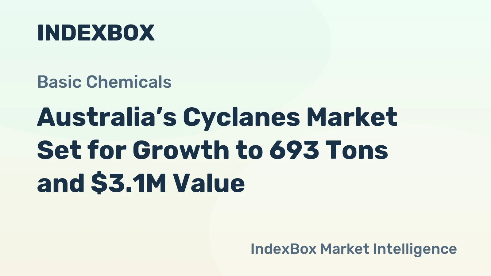 Australia’s Cyclanes Market Set for Growth to 693 Tons and $3.1M Value