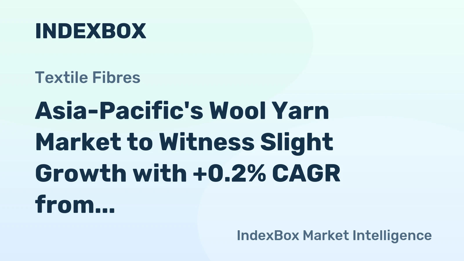 Asia-Pacific's Wool Yarn Market to Witness Slight Growth with +0.2% CAGR from 2024 to 2035