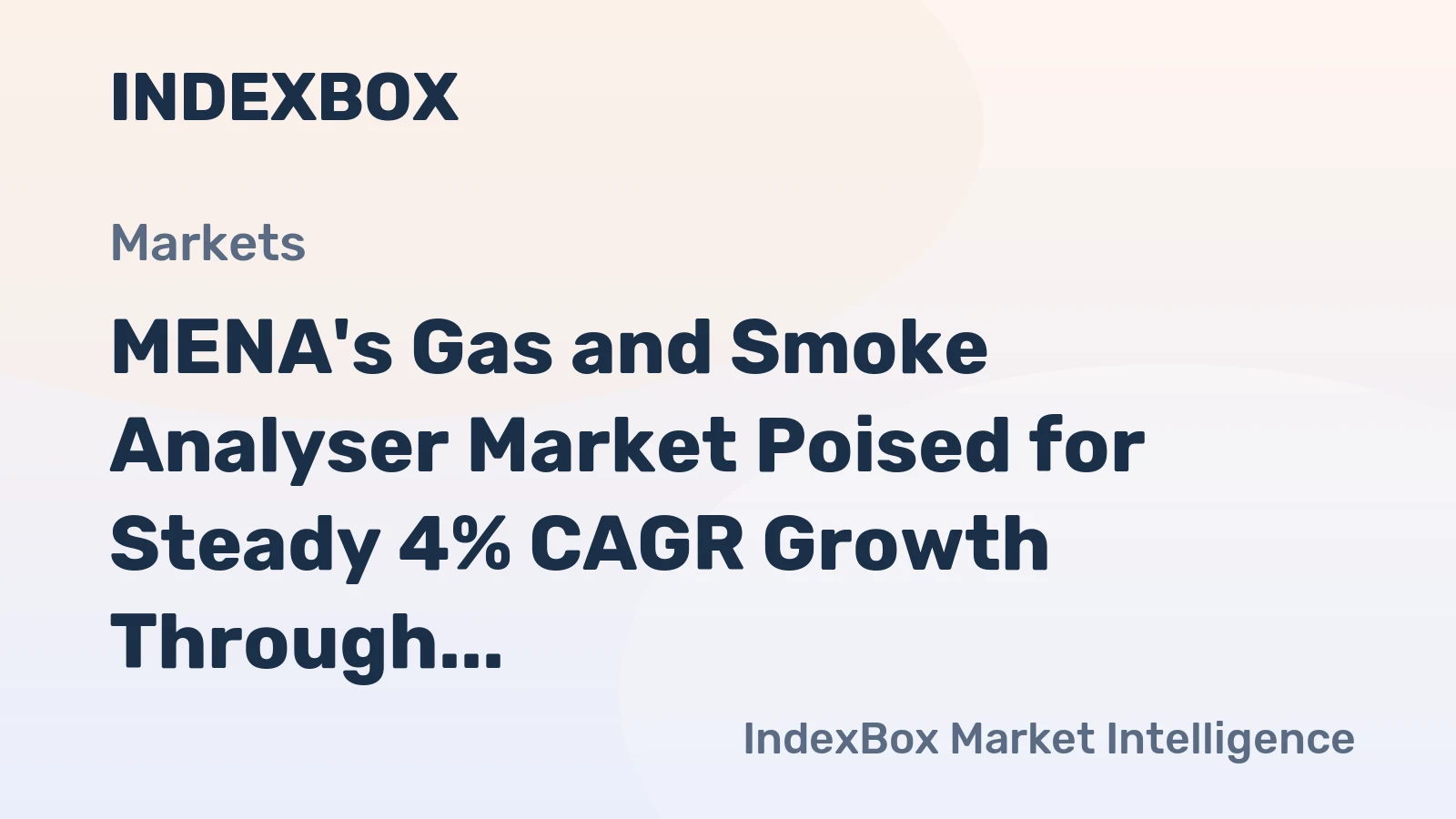 MENA's Gas and Smoke Analyser Market Poised for Steady 4% CAGR Growth Through 2035
