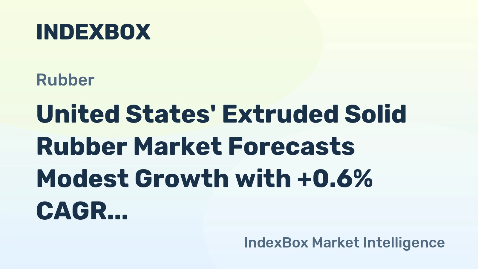 United States' Extruded Solid Rubber Market Forecasts Modest Growth with +0.6% CAGR Through 2035