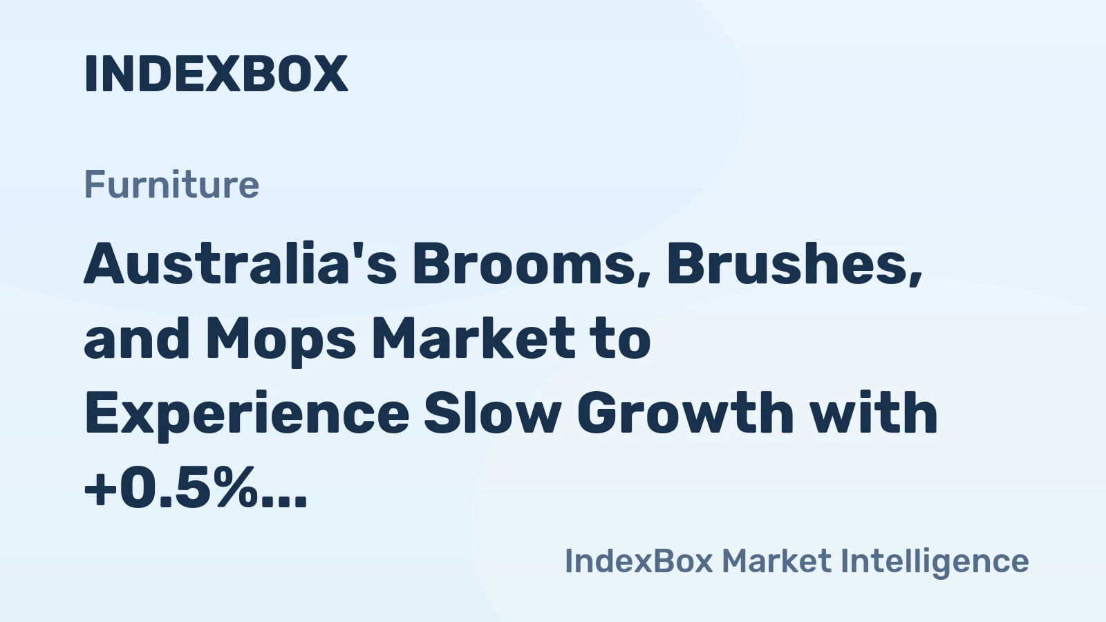 Australia's Brooms, Brushes, and Mops Market to Experience Slow Growth with +0.5% CAGR through 2035