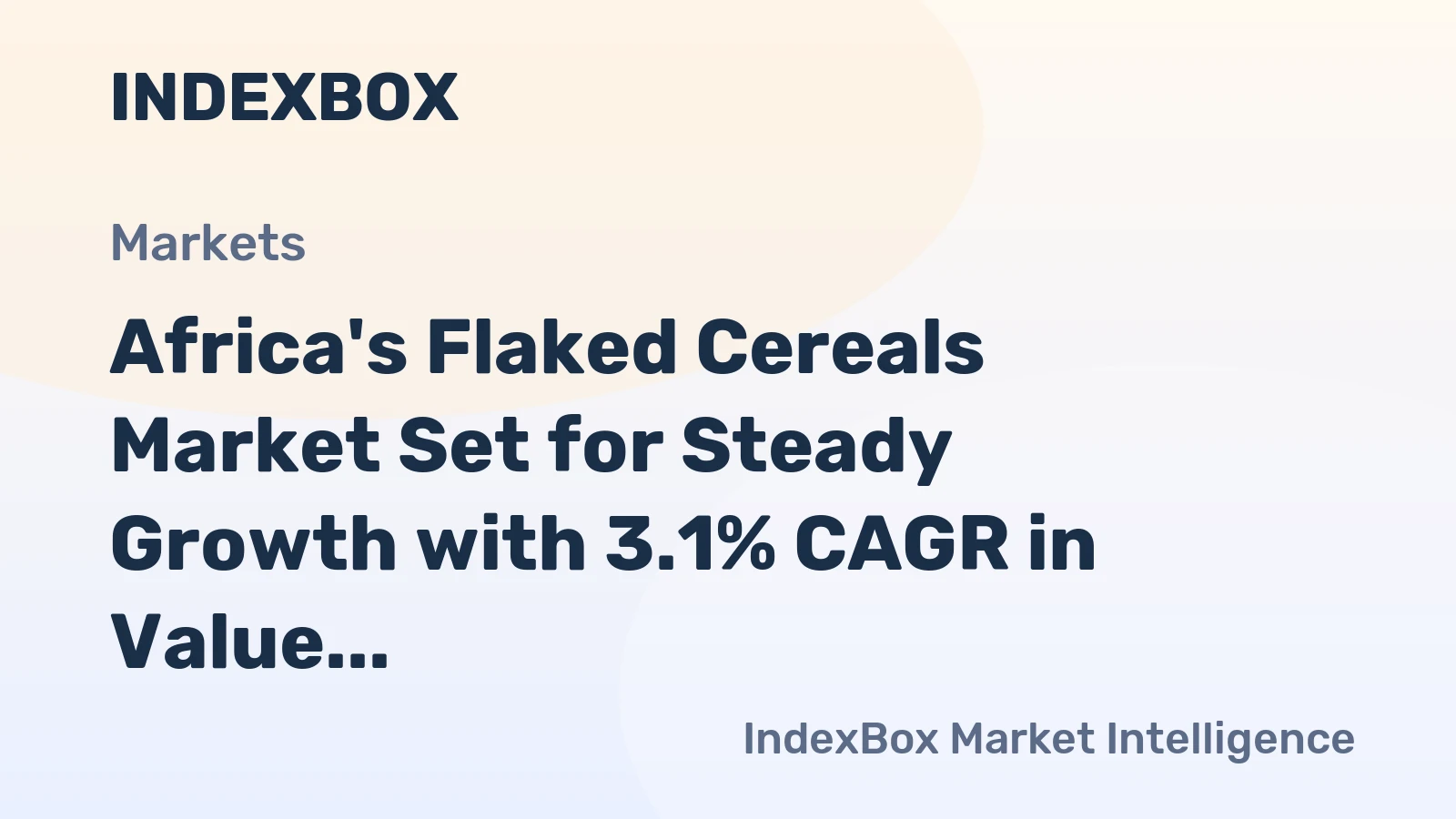 Africa's Flaked Cereals Market Set for Steady Growth with 3.1% CAGR in Value Through 2035