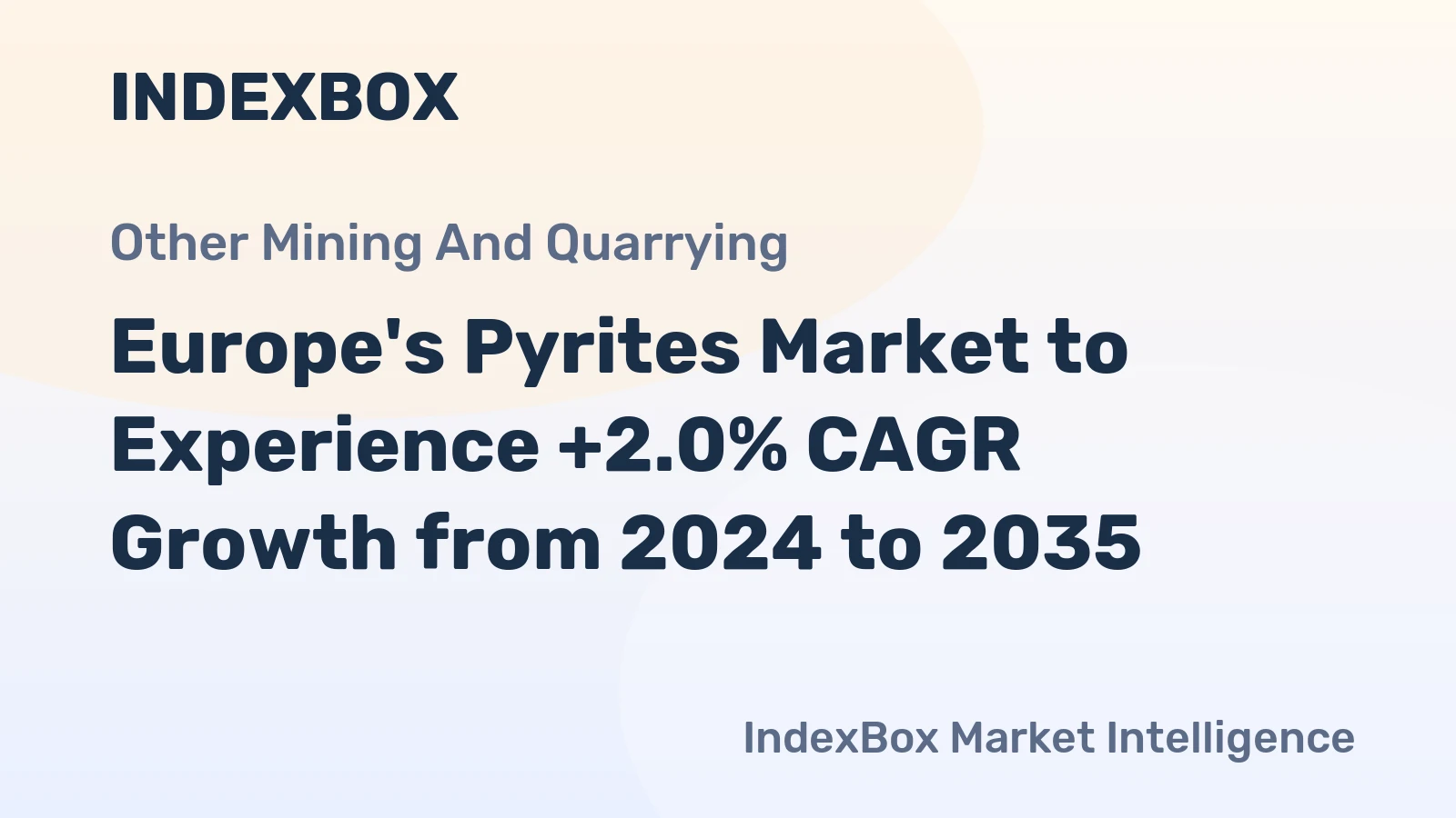 Europe's Pyrites Market to Experience +2.0% CAGR Growth from 2024 to 2035