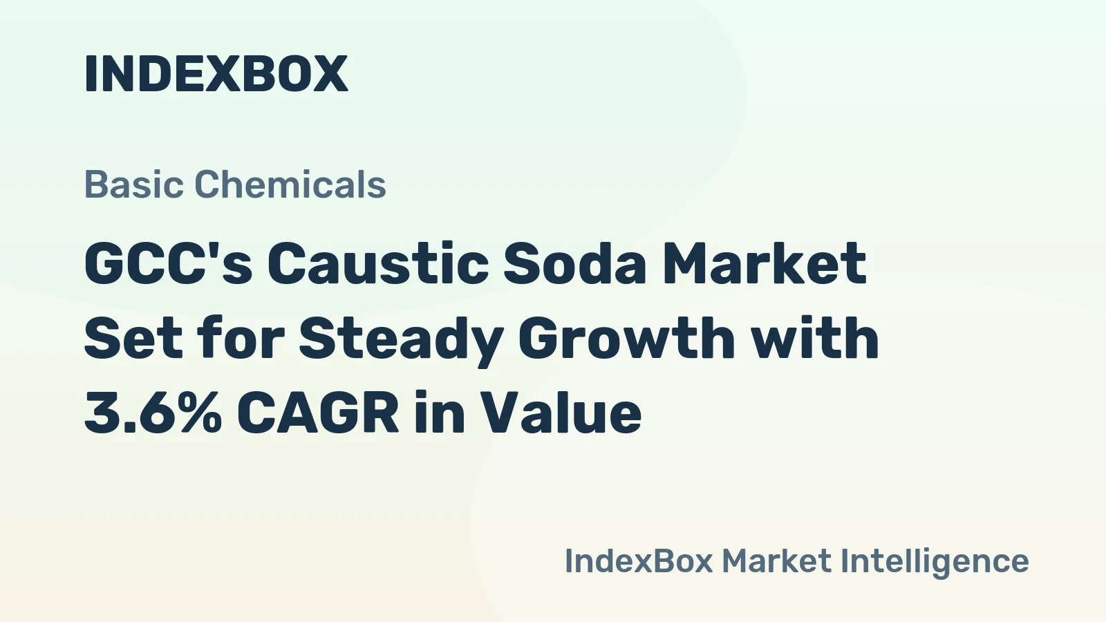 GCC's Caustic Soda Market Set for Steady Growth with 3.6% CAGR in Value