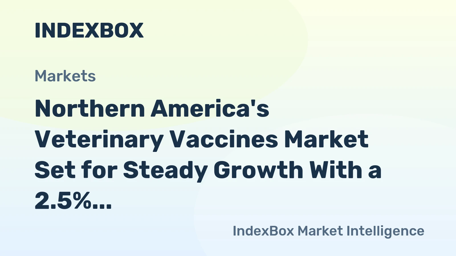 Northern America's Veterinary Vaccines Market Set for Steady Growth With a 2.5% CAGR in Value