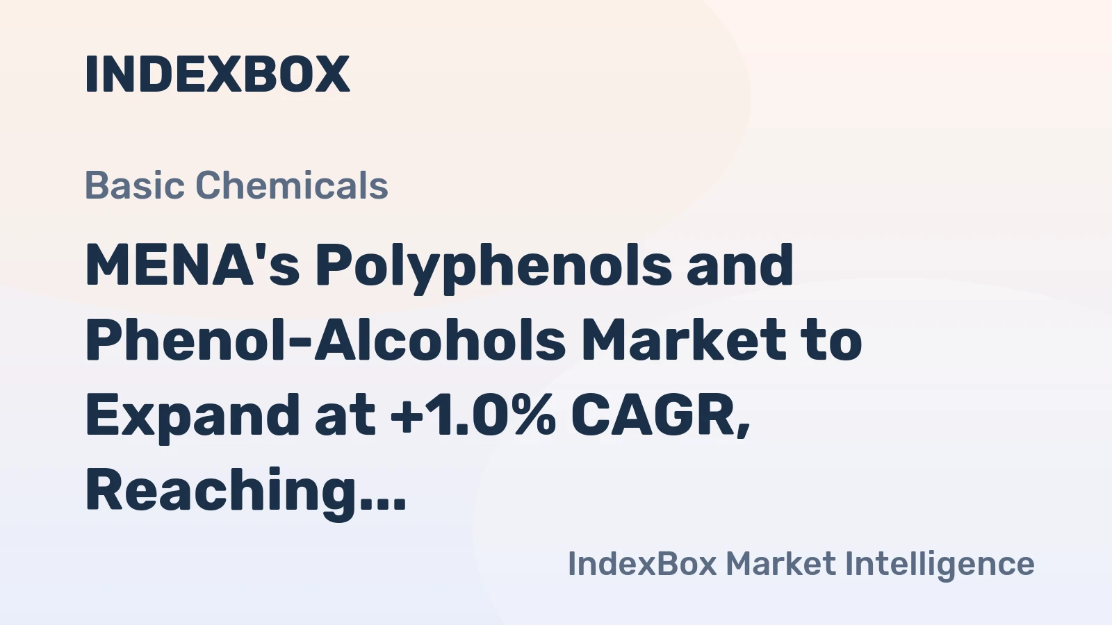 MENA's Polyphenols and Phenol-Alcohols Market to Expand at +1.0% CAGR, Reaching 7.1K Tons by 2035