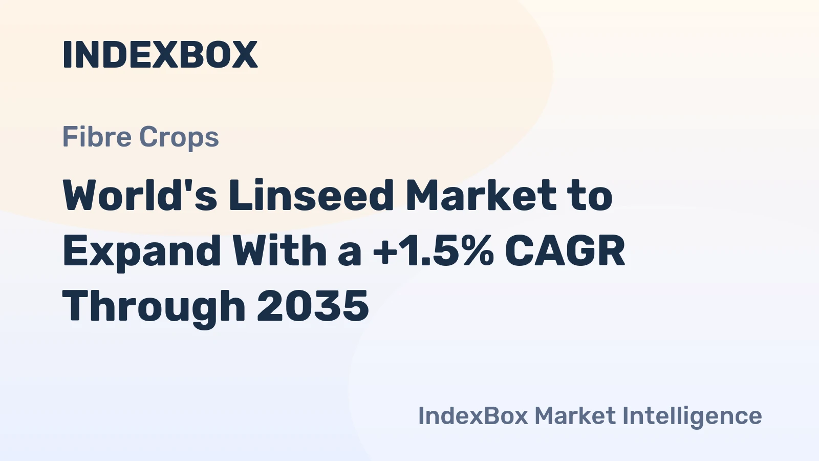 World's Linseed Market to Expand With a +1.5% CAGR Through 2035