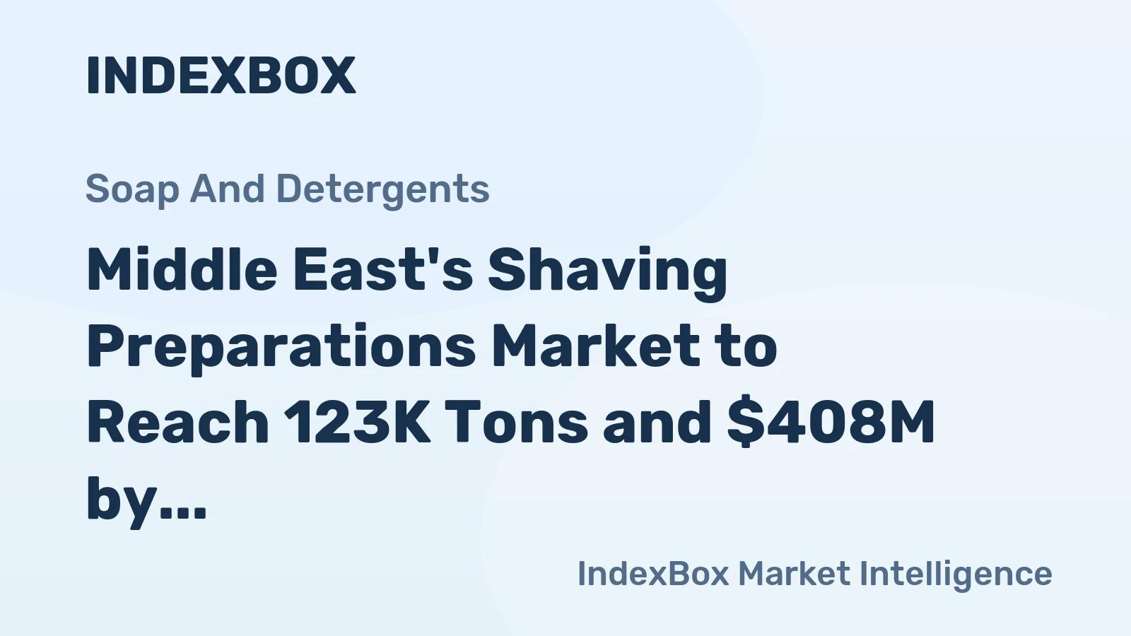 Middle East's Shaving Preparations Market to Reach 123K Tons and $408M by 2035