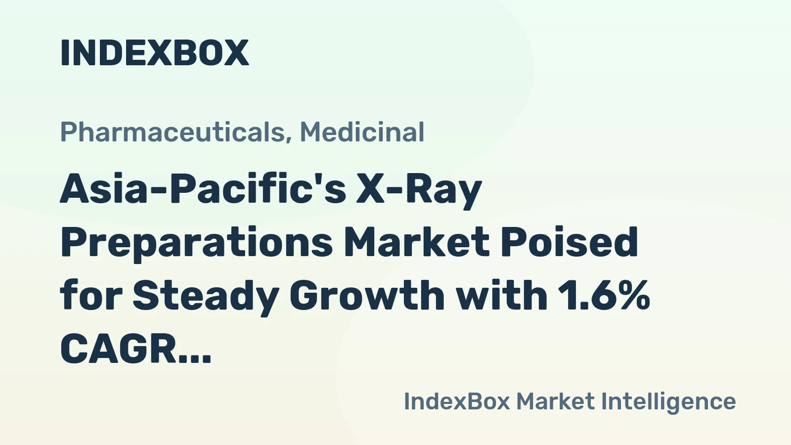 Asia-Pacific's X-Ray Preparations Market Poised for Steady Growth with 1.6% CAGR in Value Through 2035