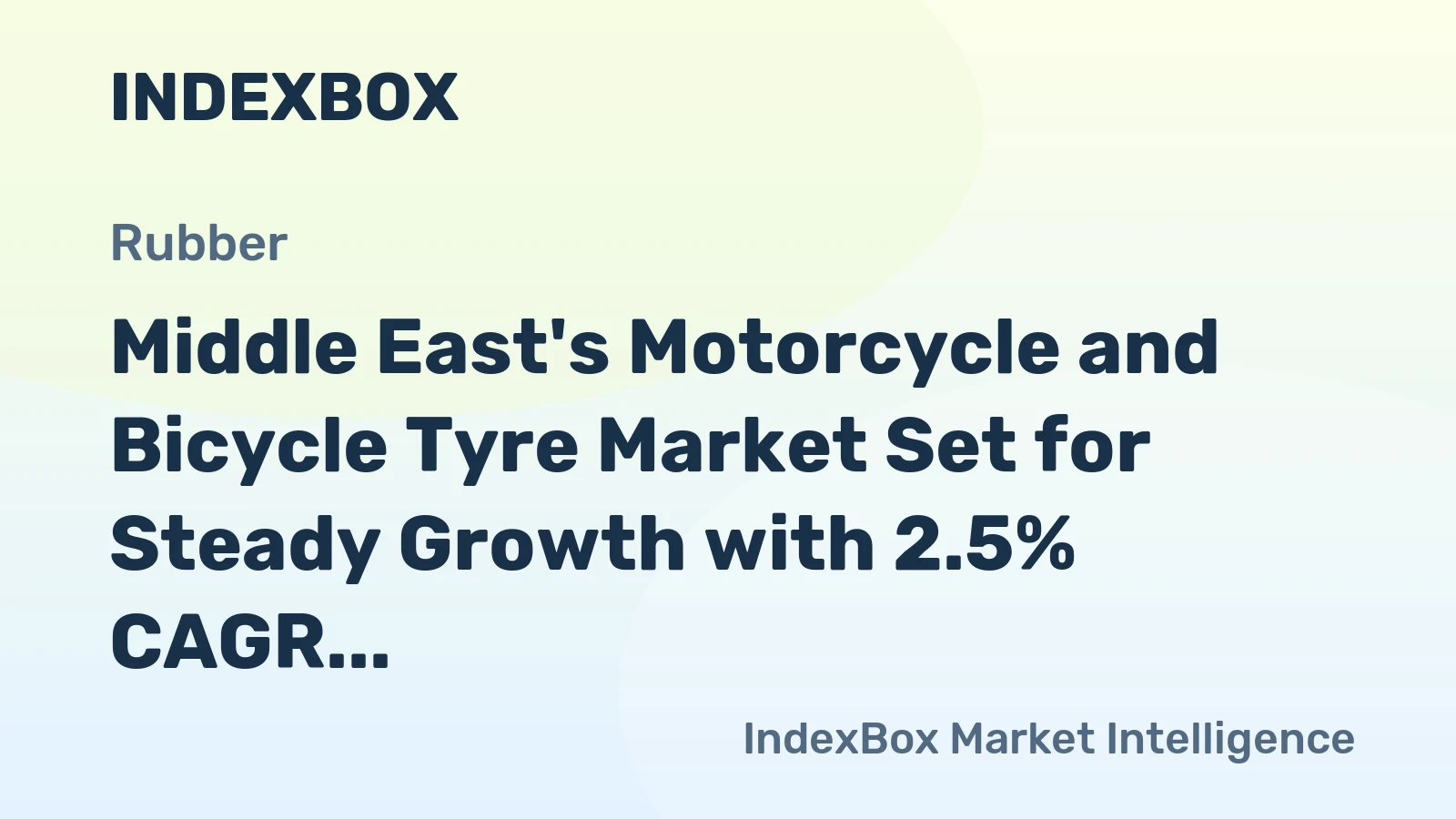 Middle East's Motorcycle and Bicycle Tyre Market Set for Steady Growth with 2.5% CAGR Through 2035