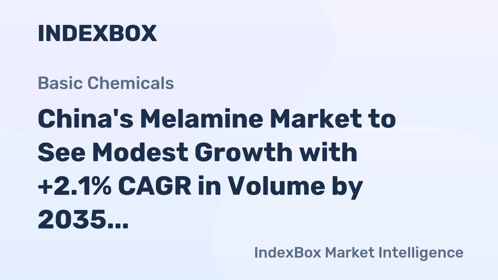 China's Melamine Market to See Modest Growth with +2.1% CAGR in Volume by 2035