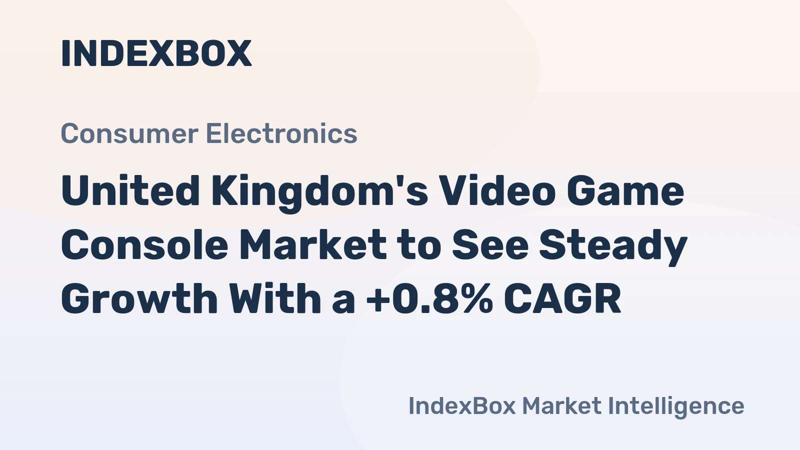 United Kingdom's Video Game Console Market to See Steady Growth With a +0.8% CAGR
