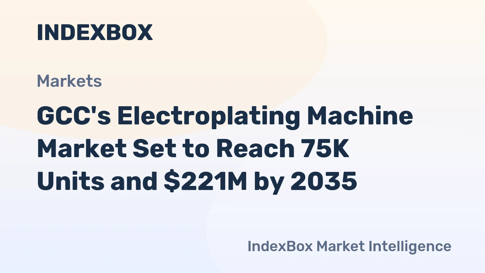 GCC's Electroplating Machine Market Set to Reach 75K Units and $221M by 2035