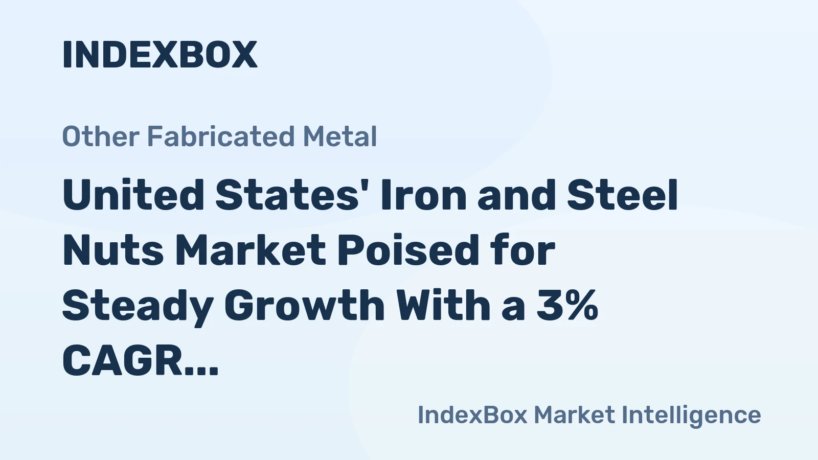 United States' Iron and Steel Nuts Market Poised for Steady Growth With a 3% CAGR Through 2035