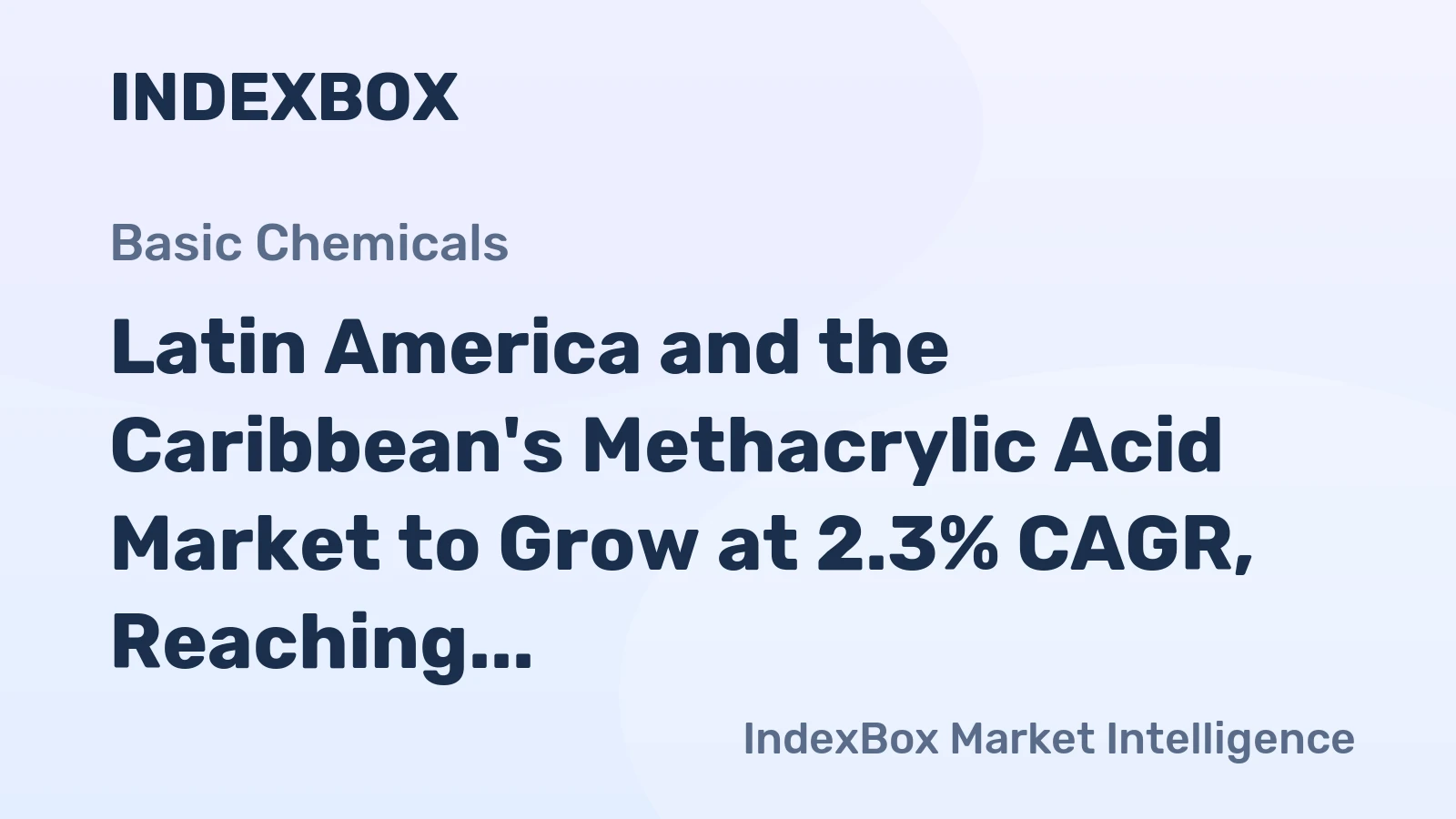 Latin America and the Caribbean's Methacrylic Acid Market to Grow at 2.3% CAGR, Reaching 12K Tons by 2035