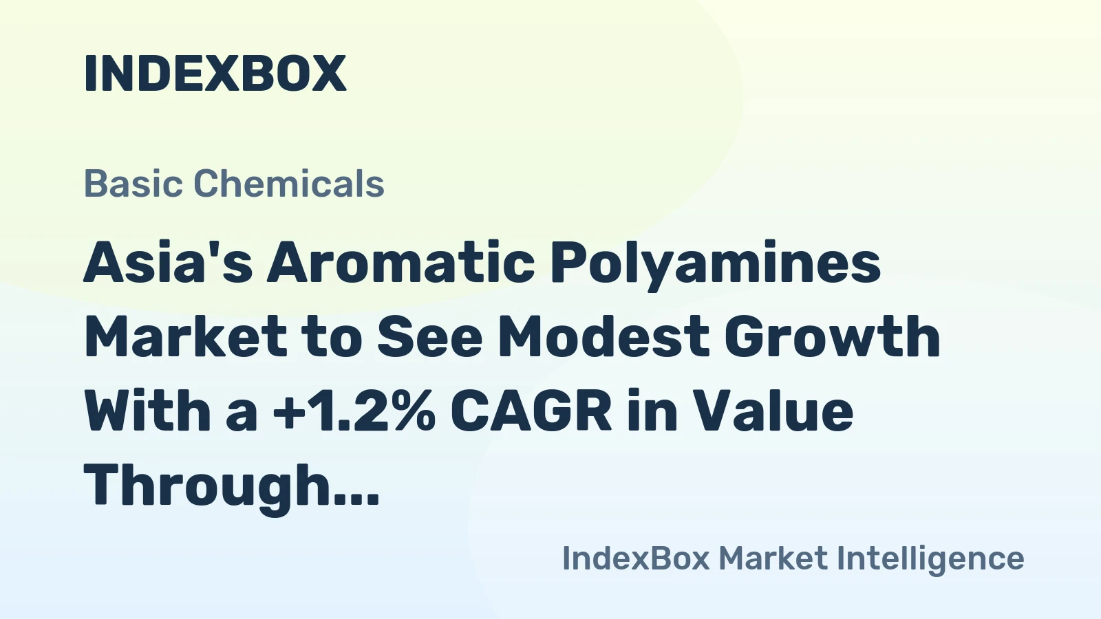 Asia's Aromatic Polyamines Market to See Modest Growth With a +1.2% CAGR in Value Through 2035