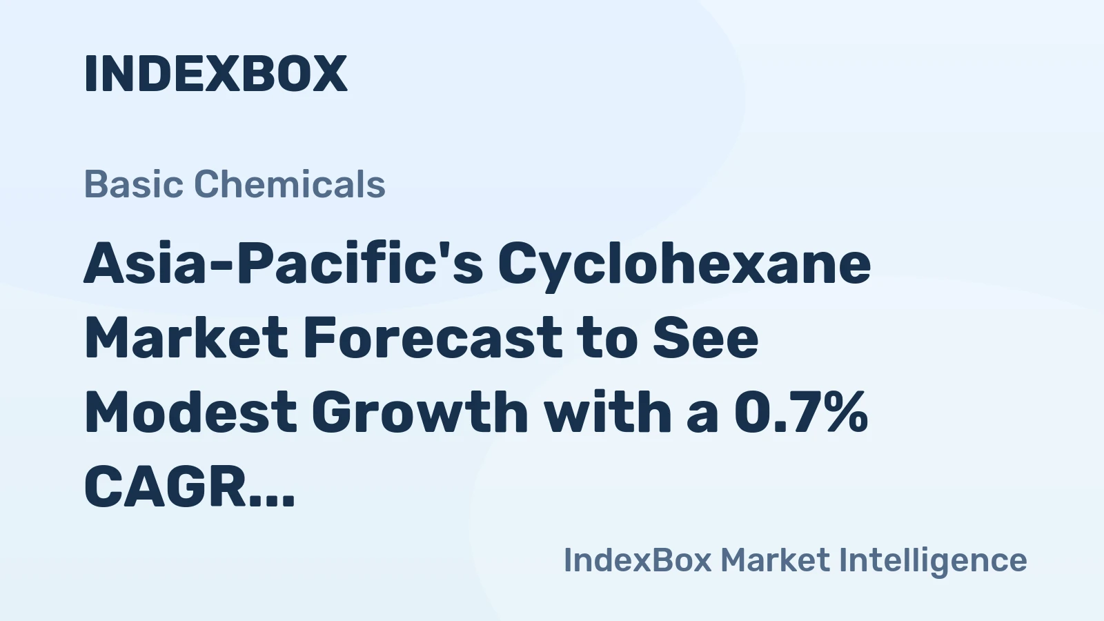Asia-Pacific's Cyclohexane Market Forecast to See Modest Growth with a 0.7% CAGR in Value