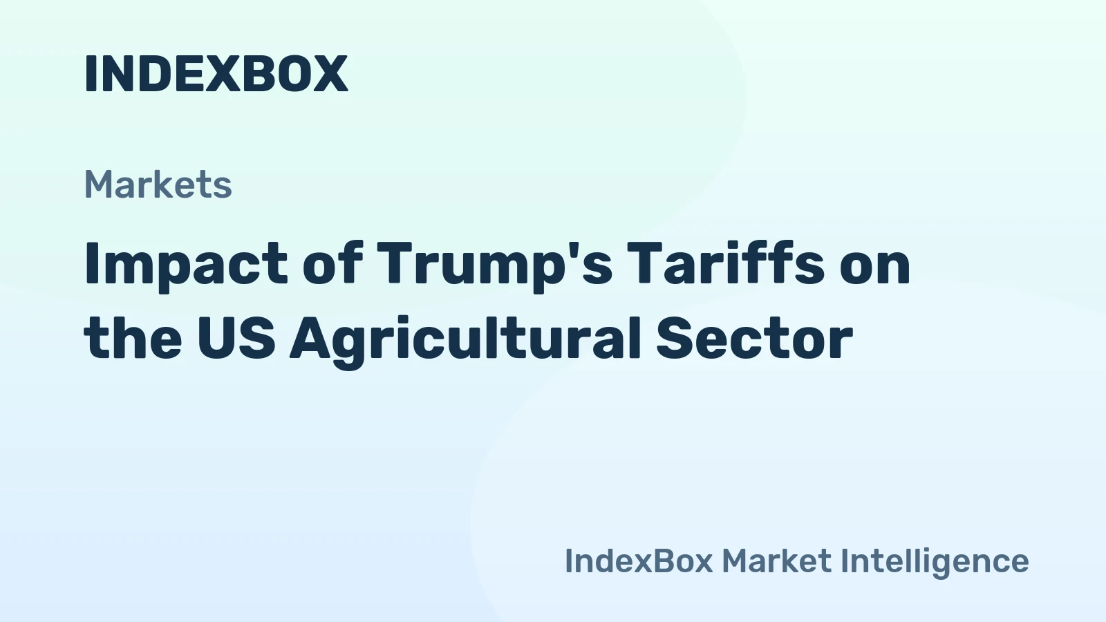 Impact of Trump's Tariffs on the US Agricultural Sector