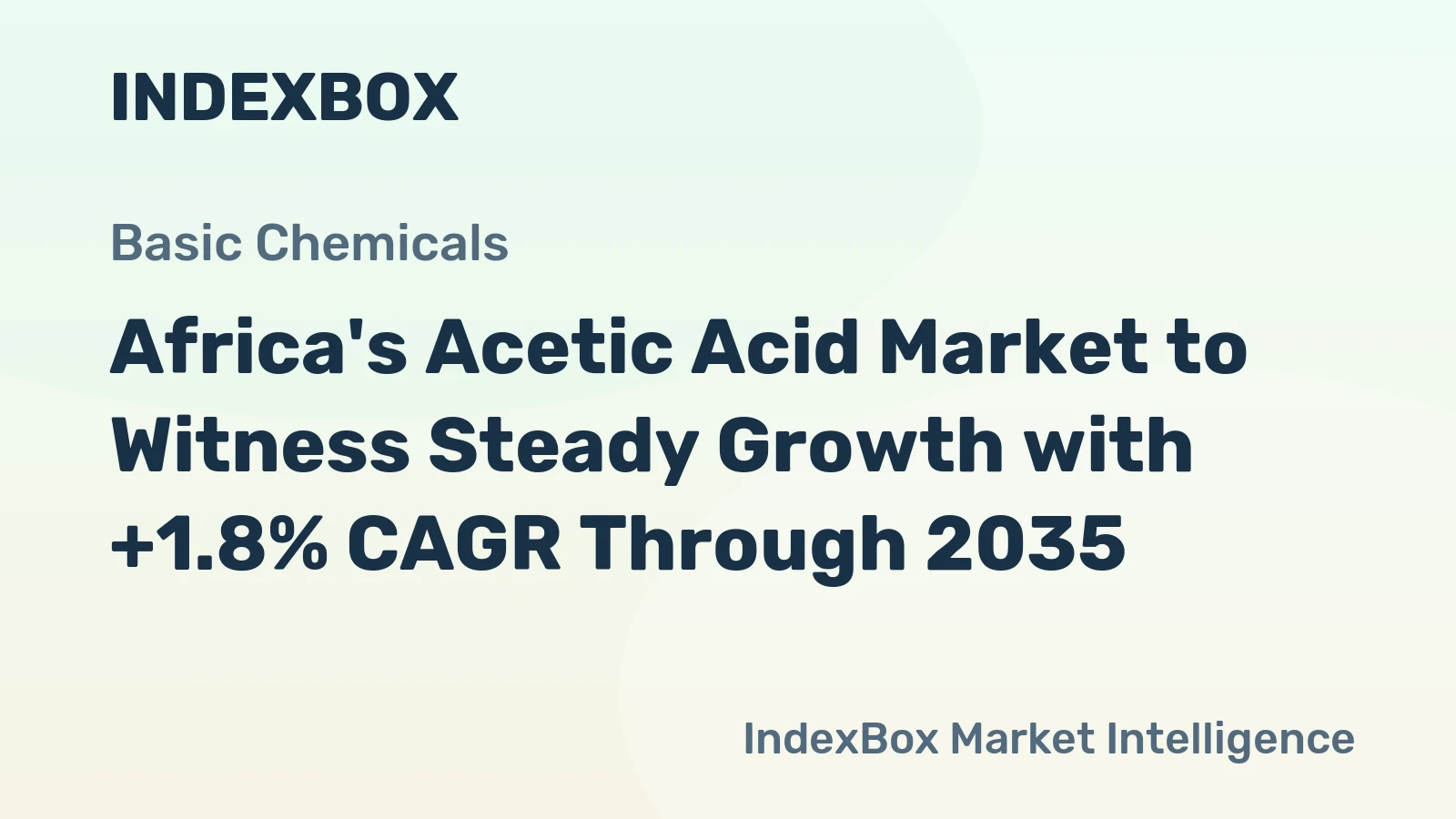 Africa's Acetic Acid Market to Witness Steady Growth with +1.8% CAGR Through 2035