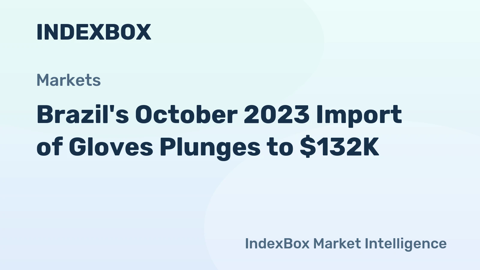 Brazil's October 2023 Import of Gloves Plunges to $132K