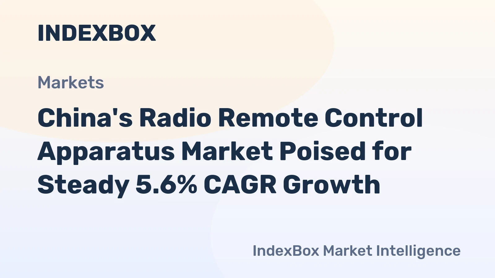 China's Radio Remote Control Apparatus Market Poised for Steady 5.6% CAGR Growth