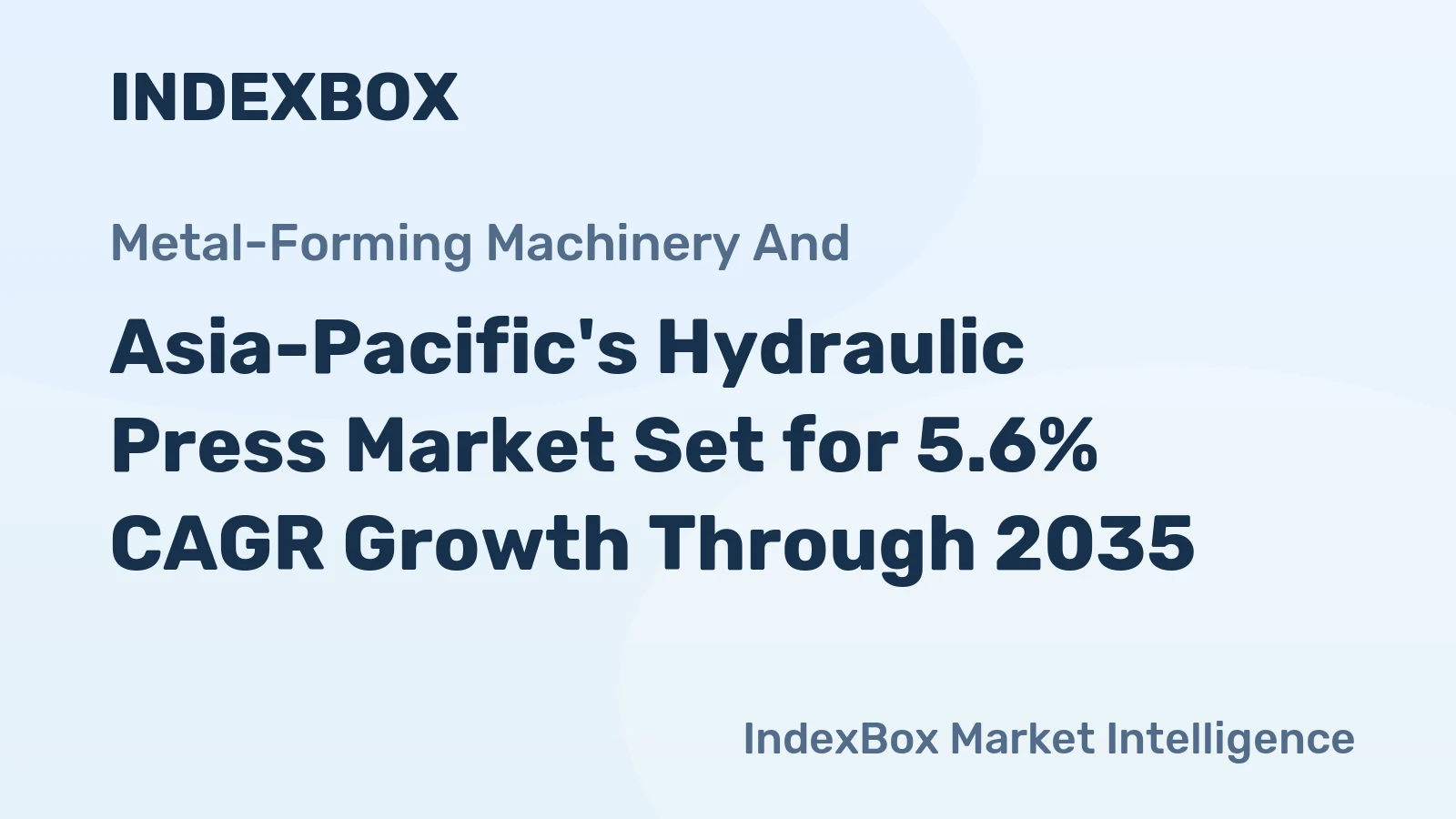 Asia-Pacific's Hydraulic Press Market Set for 5.6% CAGR Growth Through 2035