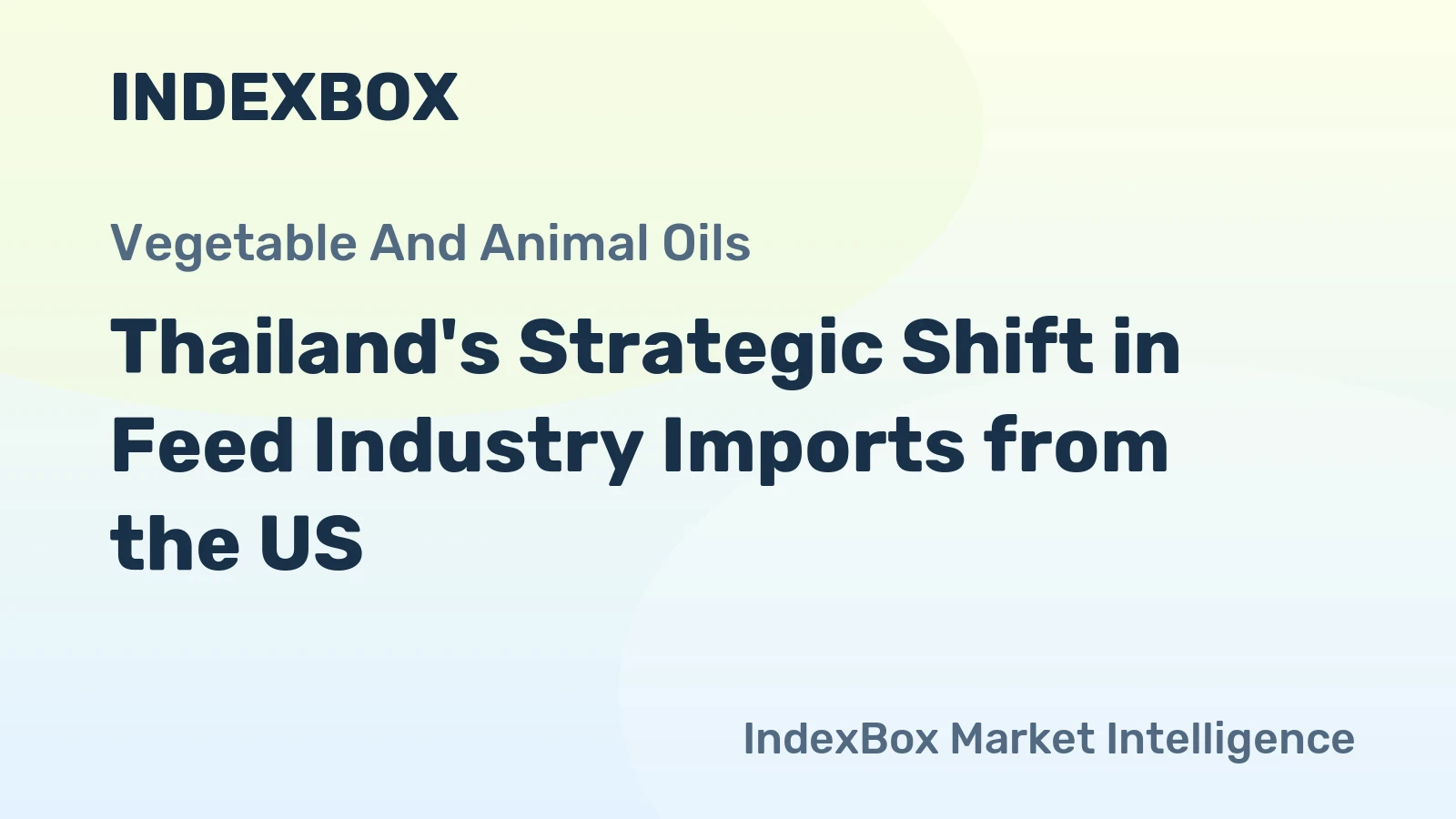 Thailand's Strategic Shift in Feed Industry Imports from the US