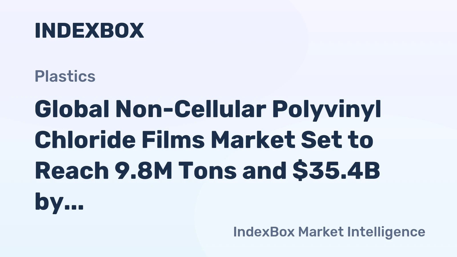 Global Non-Cellular Polyvinyl Chloride Films Market Set to Reach 9.8M Tons and $35.4B by 2035