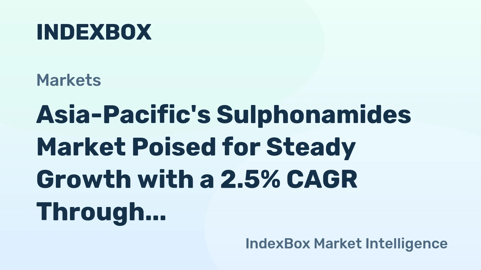 Asia-Pacific's Sulphonamides Market Poised for Steady Growth with a 2.5% CAGR Through 2035