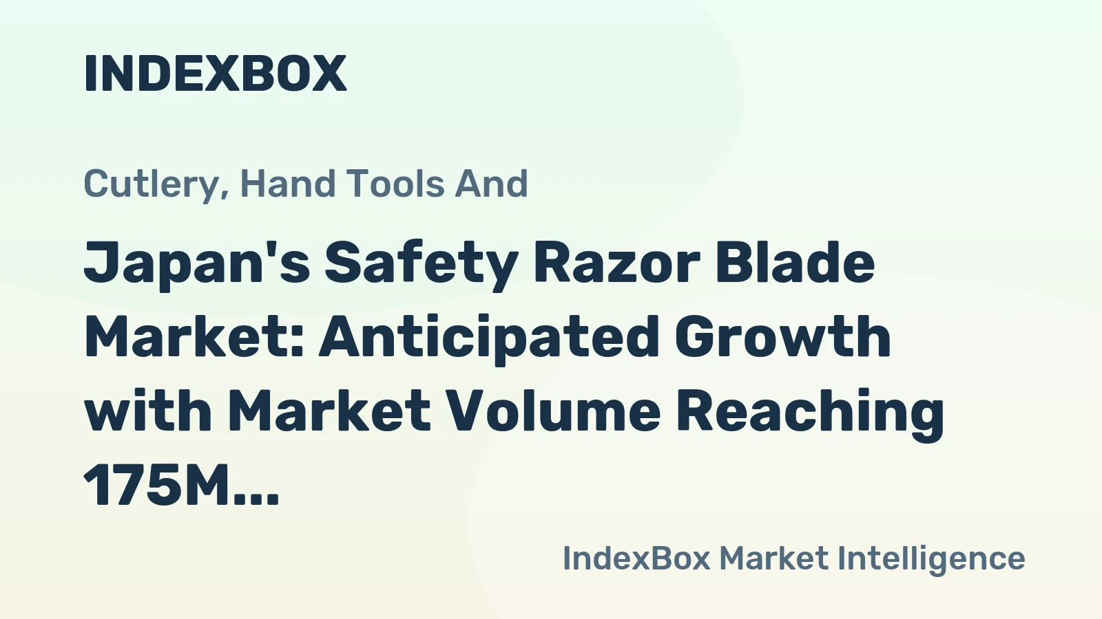 Japan's Safety Razor Blade Market: Anticipated Growth with Market Volume Reaching 175M Units and Market Value at $49M by 2035