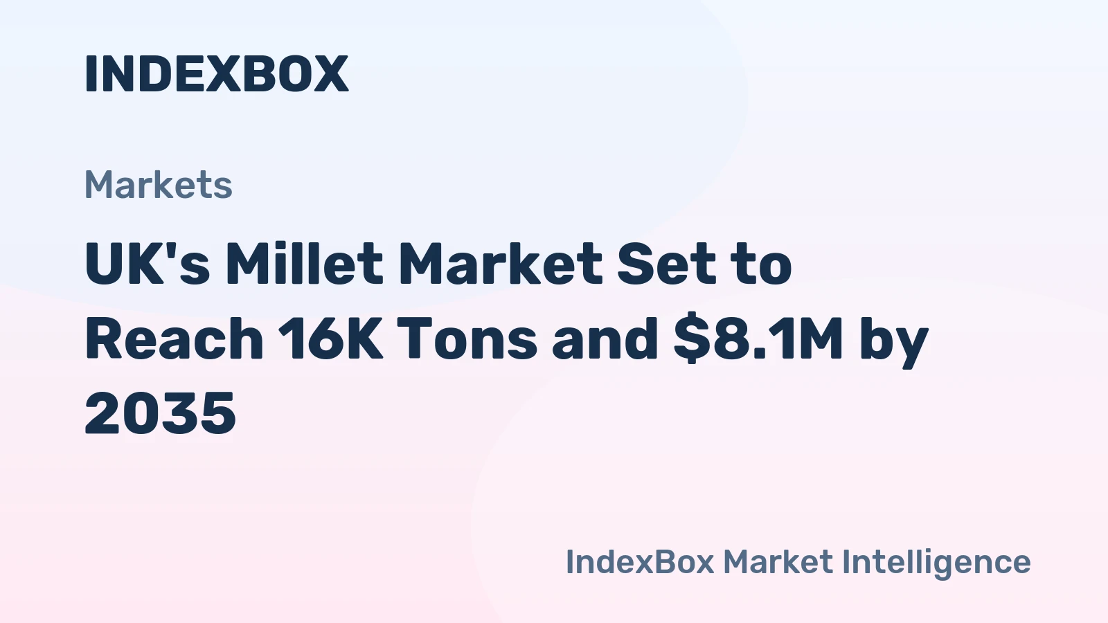 UK's Millet Market Set to Reach 16K Tons and $8.1M by 2035