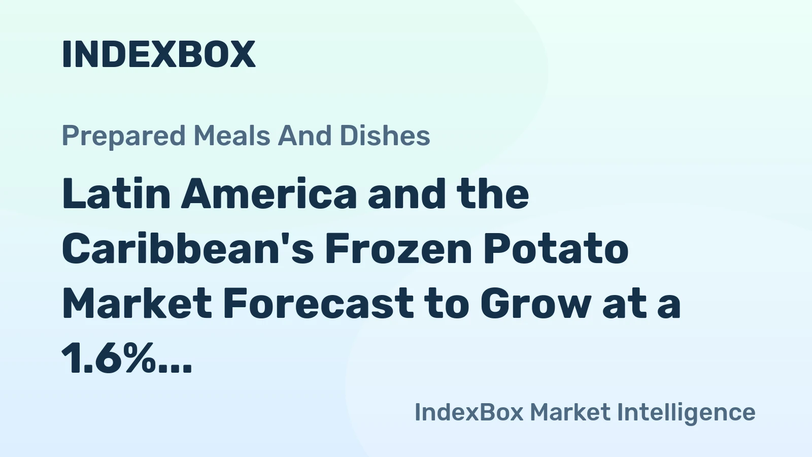 Latin America and the Caribbean's Frozen Potato Market Forecast to Grow at a 1.6% CAGR Through 2035