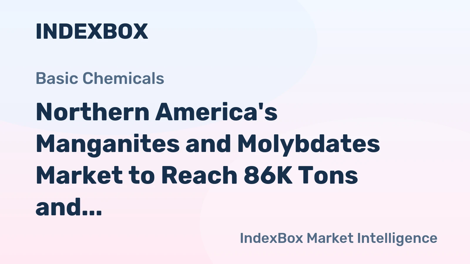 Northern America's Manganites and Molybdates Market to Reach 86K Tons and $1.3B by 2035