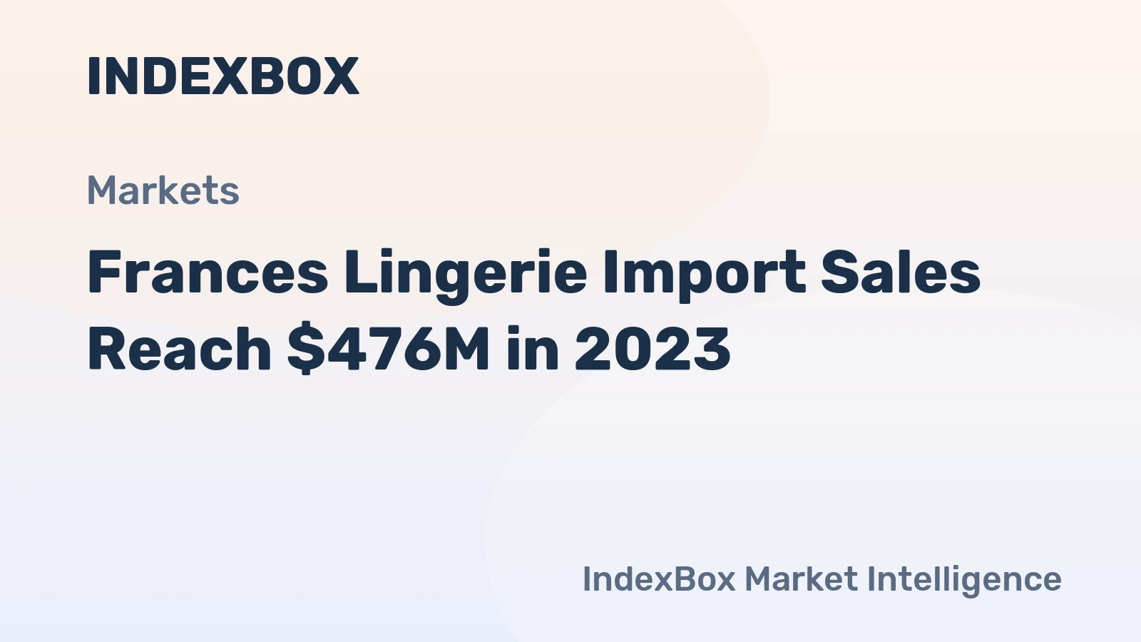 Frances Lingerie Import Sales Reach $476M in 2023