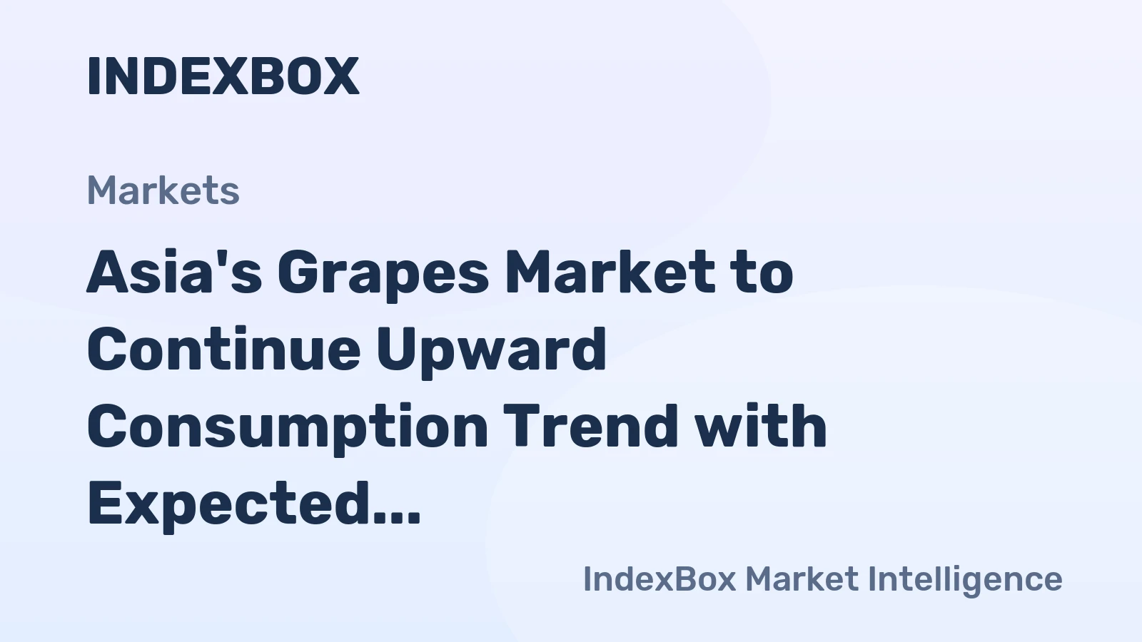 Asia's Grapes Market to Continue Upward Consumption Trend with Expected CAGR of +1.2% by 2035