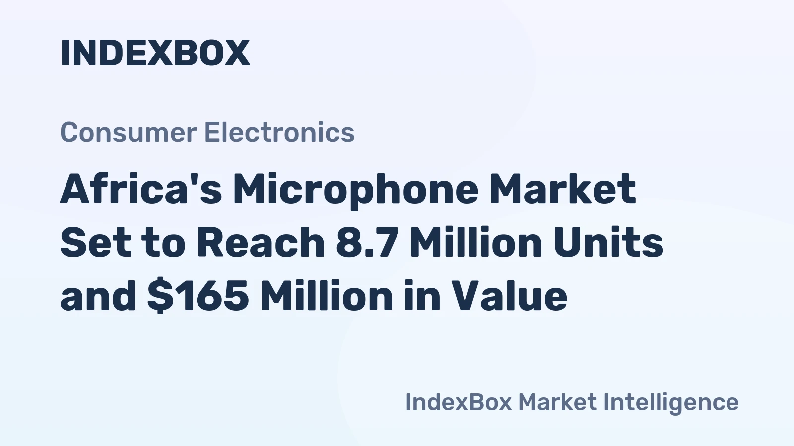 Africa's Microphone Market Set to Reach 8.7 Million Units and $165 Million in Value