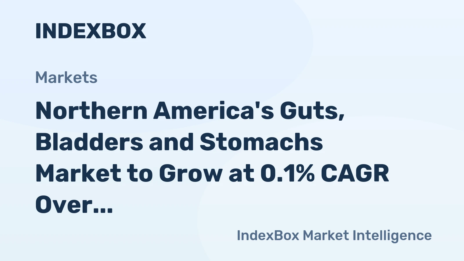 Northern America's Guts, Bladders and Stomachs Market to Grow at 0.1% CAGR Over Next Decade