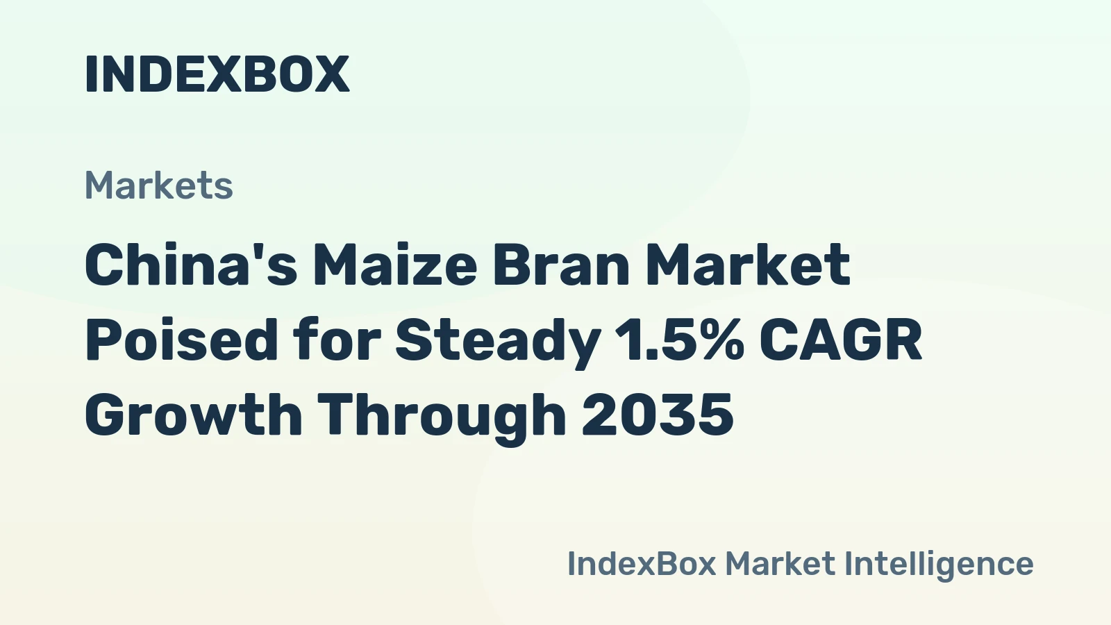 China's Maize Bran Market Poised for Steady 1.5% CAGR Growth Through 2035