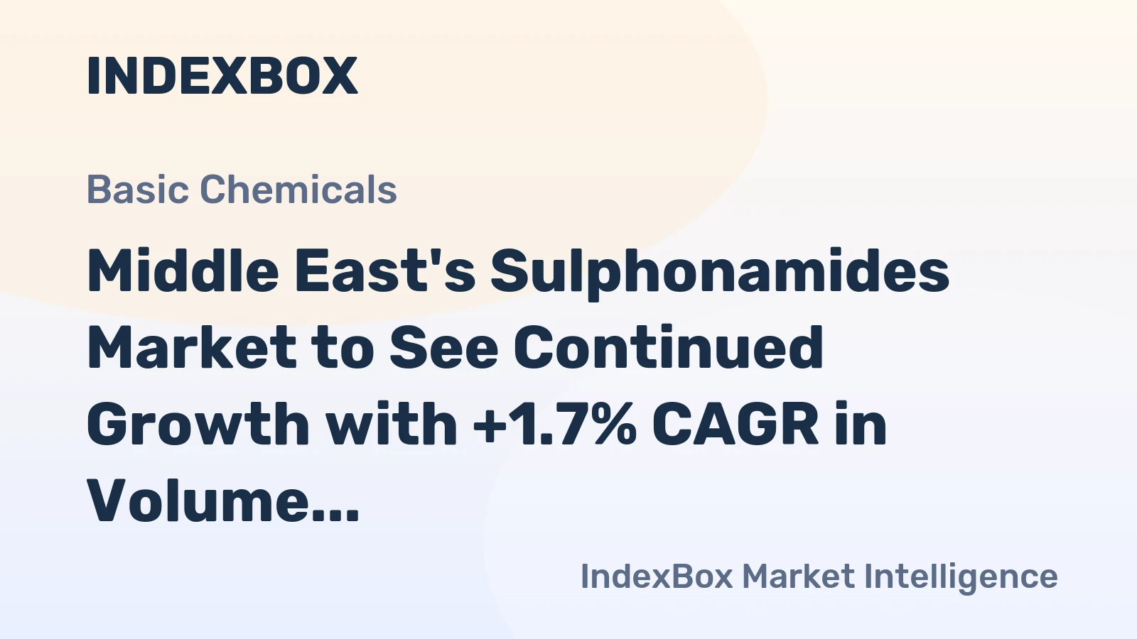 Middle East's Sulphonamides Market to See Continued Growth with +1.7% CAGR in Volume by 2035