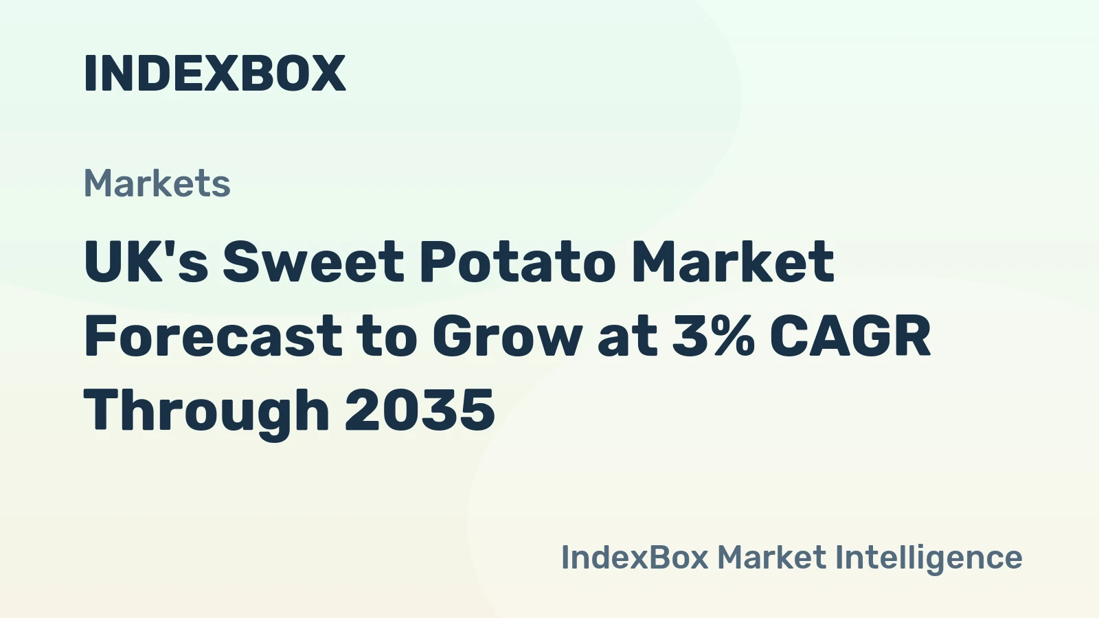 UK's Sweet Potato Market Forecast to Grow at 3% CAGR Through 2035