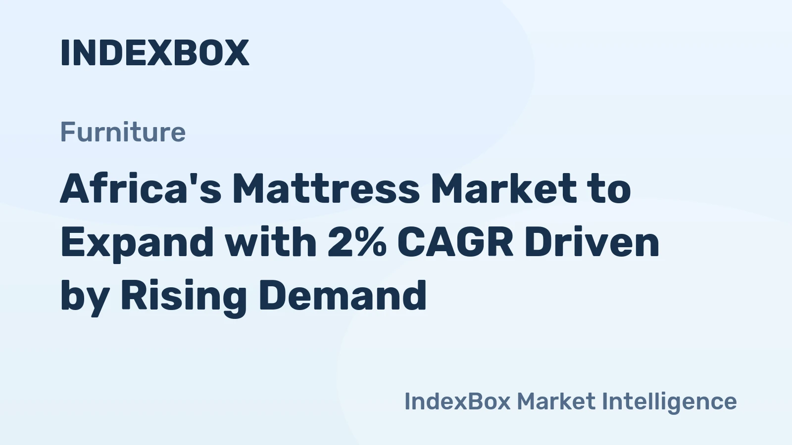 Africa's Mattress Market to Expand with 2% CAGR Driven by Rising Demand