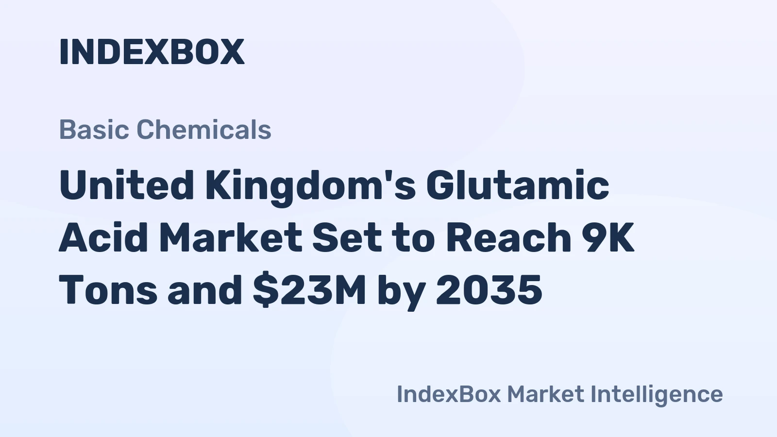 United Kingdom's Glutamic Acid Market Set to Reach 9K Tons and $23M by 2035