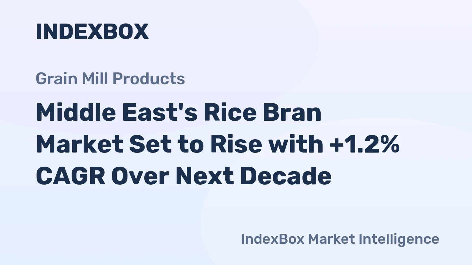 Middle East's Rice Bran Market Set to Rise with +1.2% CAGR Over Next Decade